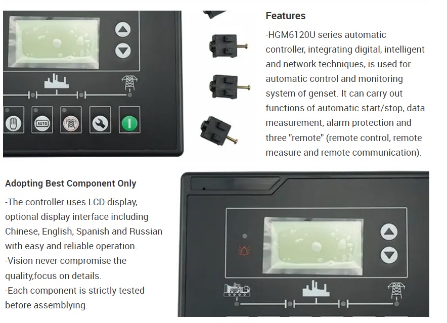 Smartgen Controller Hgm6120n Generator Control Module Automatic Start Screen | Shopee Philippines