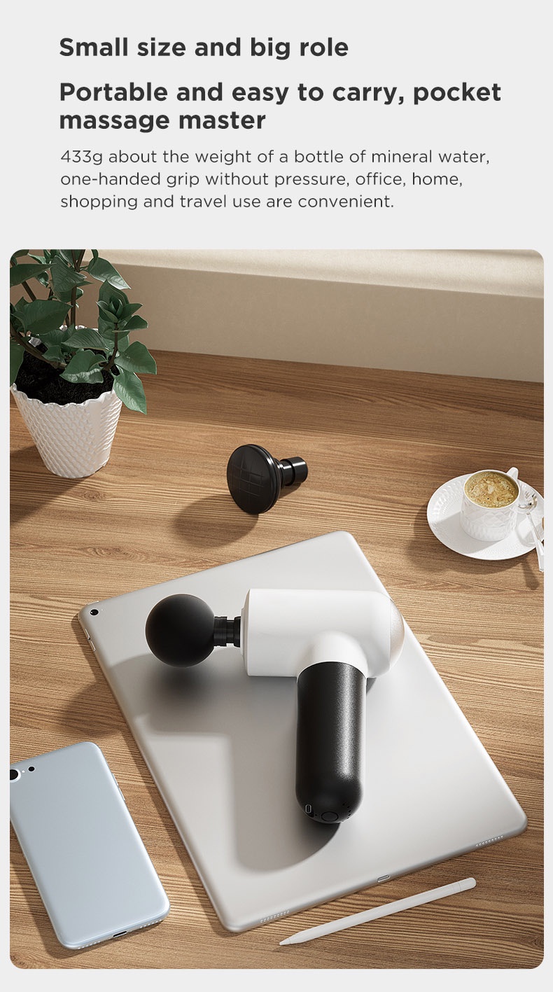 Booster MINI V3 Massage Gun 55°C Hot Compress Fasical Gun Muscle Pain ...