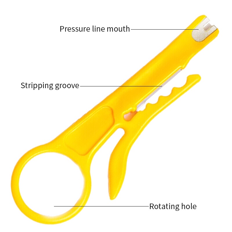 AMPCOM 3PCS Mini Portable Wire Stripper Cutter Impact Punch Down Tool ...
