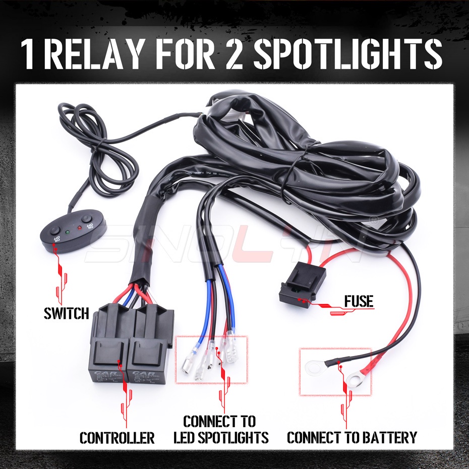 3" Dual Color LED Work Light Bar 140W Super Bright Spot Flood Combo ...