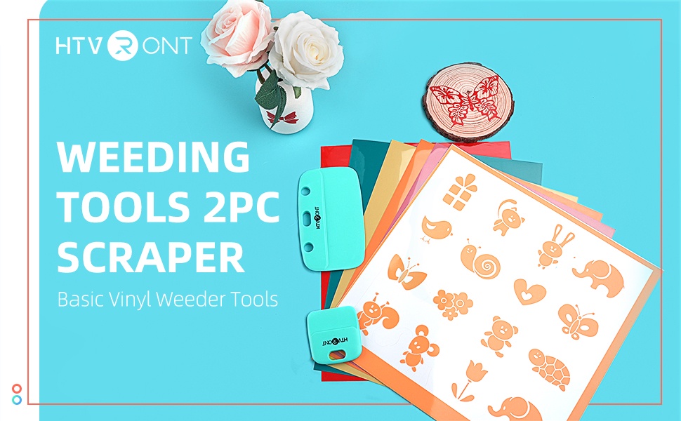 HTVRONT Vinyl Scraper Tools For Craft Weeder Tool Kit Basic Tool ...