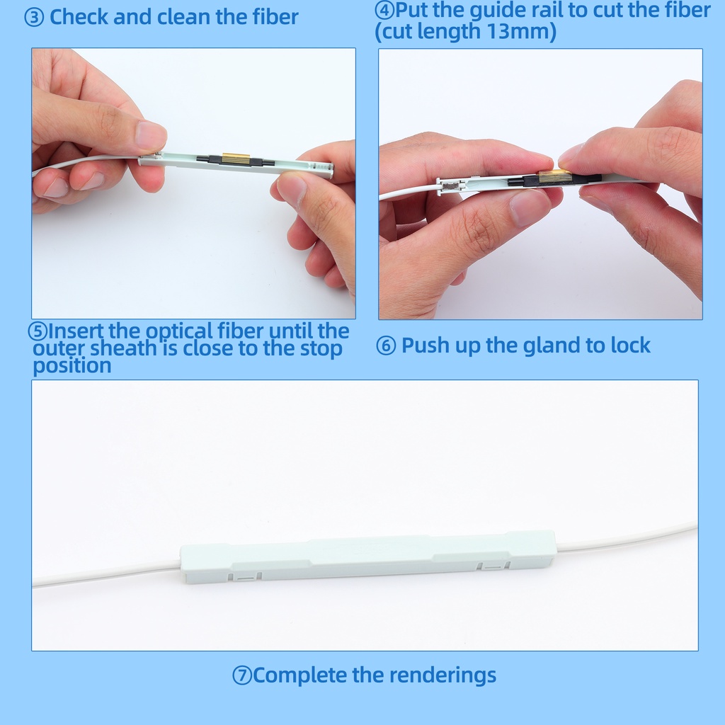 FTTH L925B L925BP Bare Optical Fiber Cold Connector Drop Cable Splice ...