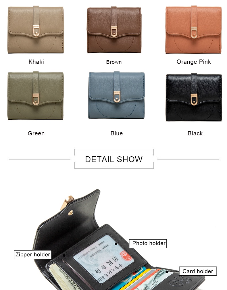 Women Short Wallet Small Purse Card Holder | Shopee Philippines