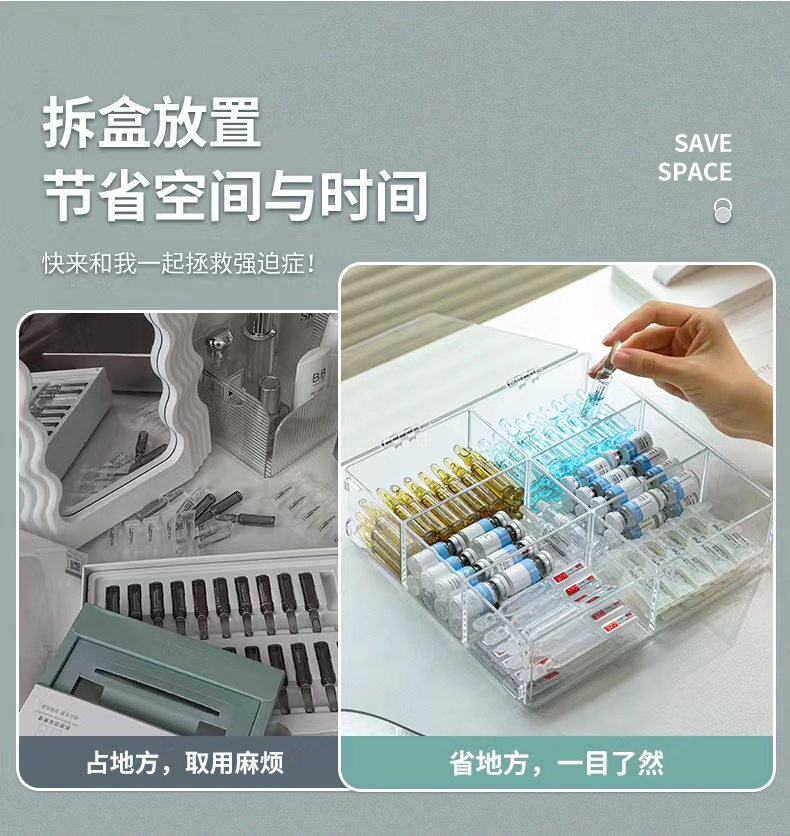 High-capacity Ampoule Storage Box Acrylic Multigrid Secondary Essence ...