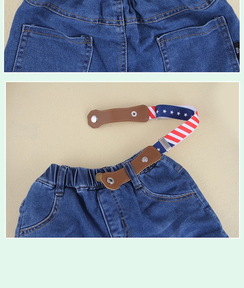 Hi-Kid Children's Elastic Lazy Belt Baby Snap Button Style Boys Girls ...