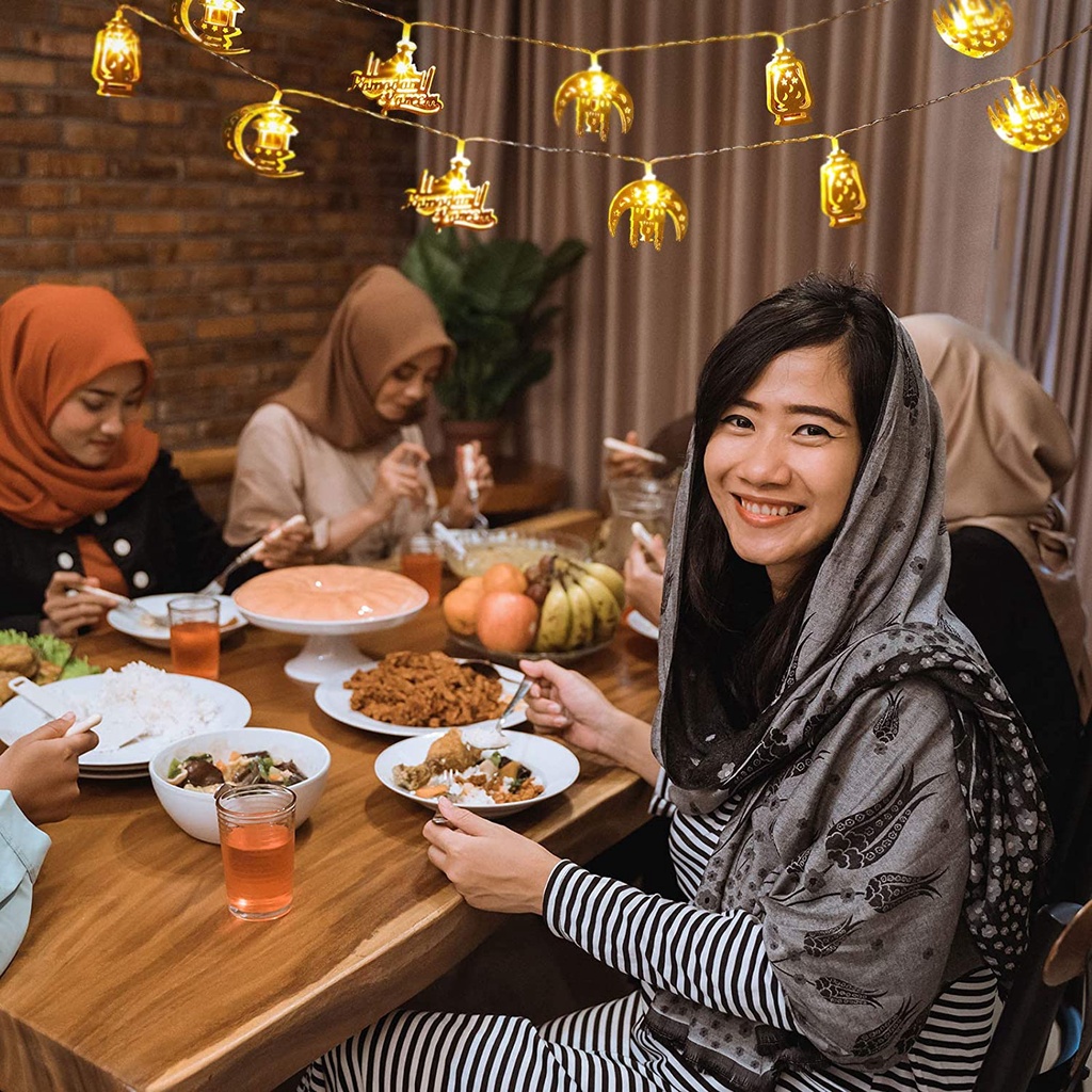 𝟮𝟱 𝗦𝗧𝗬𝗟𝗘 Raya 2025 Sedondon Led Light String Light Star Moon Light Raya ...