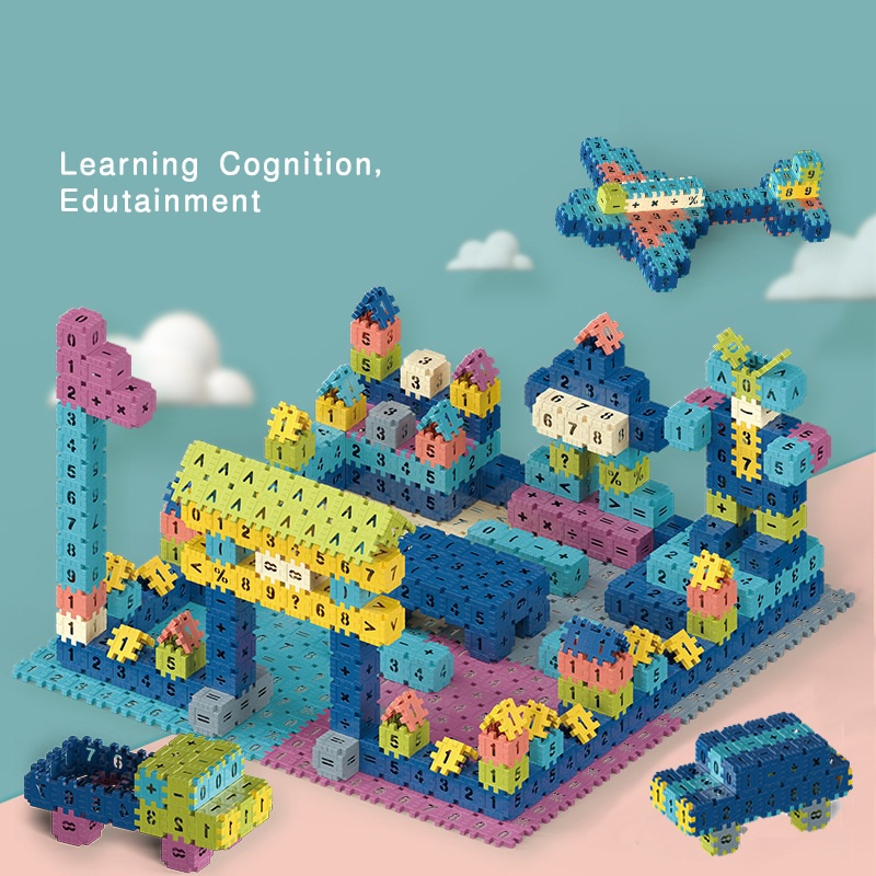 Children'S Educational Puzzle Building Blocks Bricks Digital Number ...