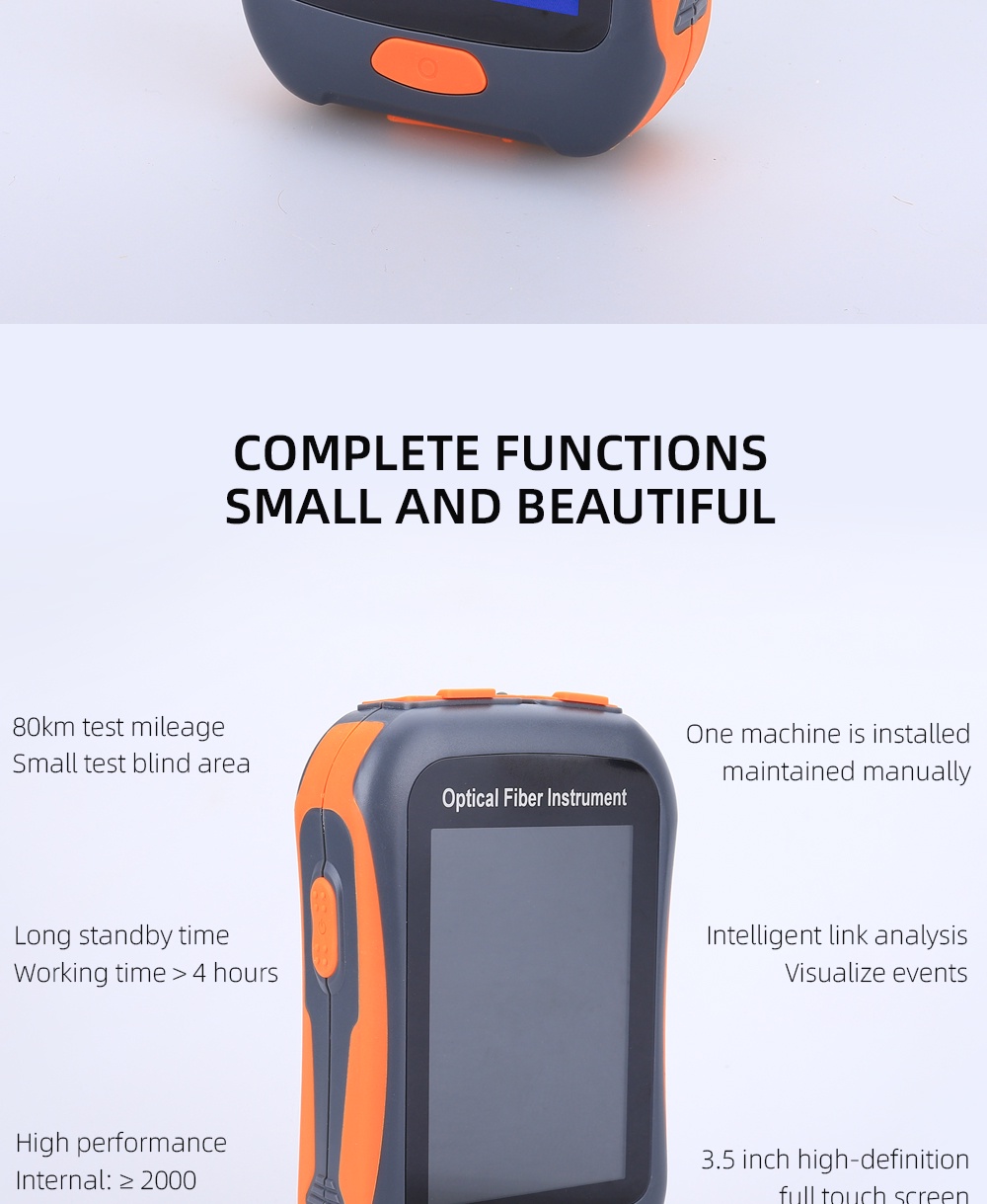 Optical fiber OTDR Measure Active Fiber Live Test Mini OTDR 1550nm ...