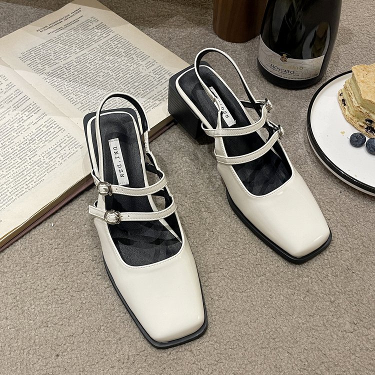 Medium Sandals Round Toe Fashion Women's Shoes | Shopee Philippines
