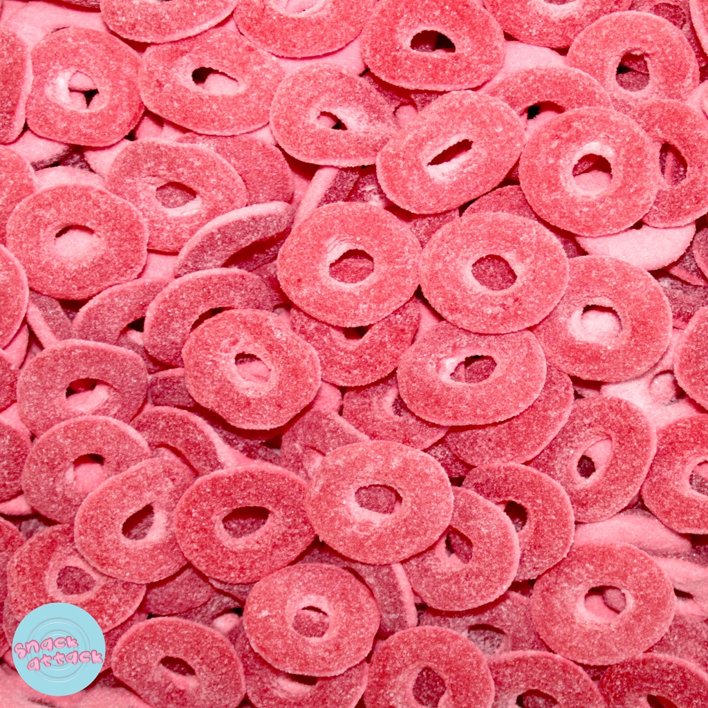 Haribo Strawberry Rings Gummy Candy - 100g [REPACK] [Resealable Zip ...