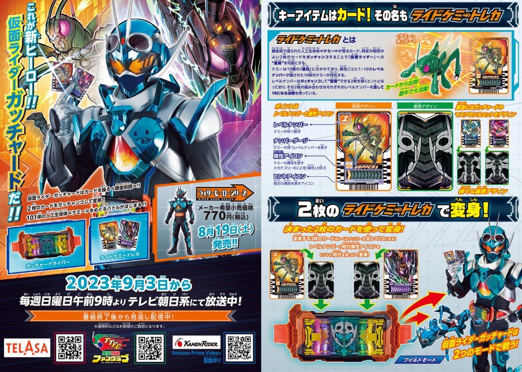 Bandai Kamen Rider Gotchard DX Ride Chemy Trading Card RT1-066 Kamen ...