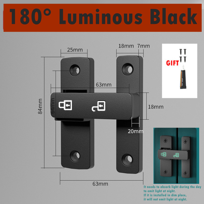 Door Latch With Code Free Punch Door Latch 90 /180 Hasp Lock For Slide ...