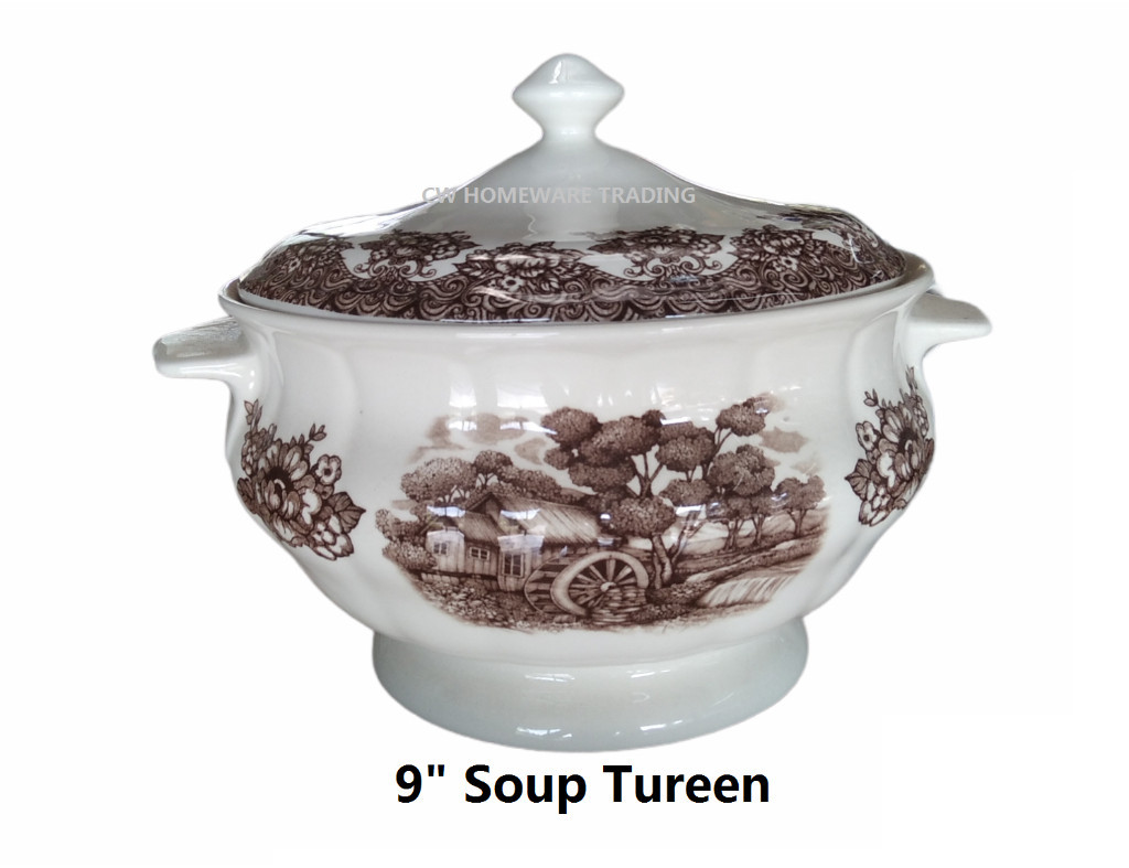 Claytan 307RS Water Wheel Brown - 9” Soup Tureen | Shopee Philippines