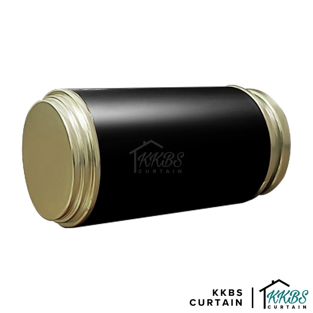 KKBS CURTAIN Morandy Curtain Rod Finial/ End Cap Obsidian Black ...