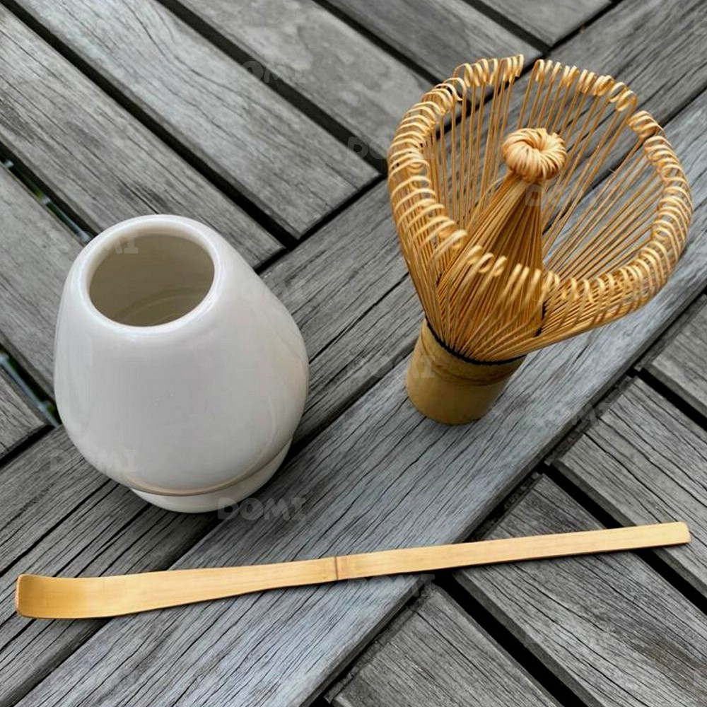 DOMI 100 Fringe Japanese Matcha Whisk Brush Bamboo Matcha Tea Powder ...