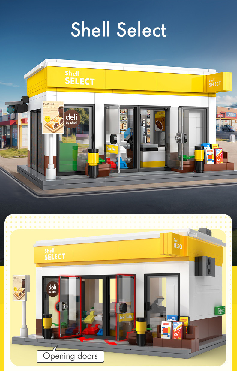 CaDA Shell Select Convenience Store Brick Building Mechanical Master ...