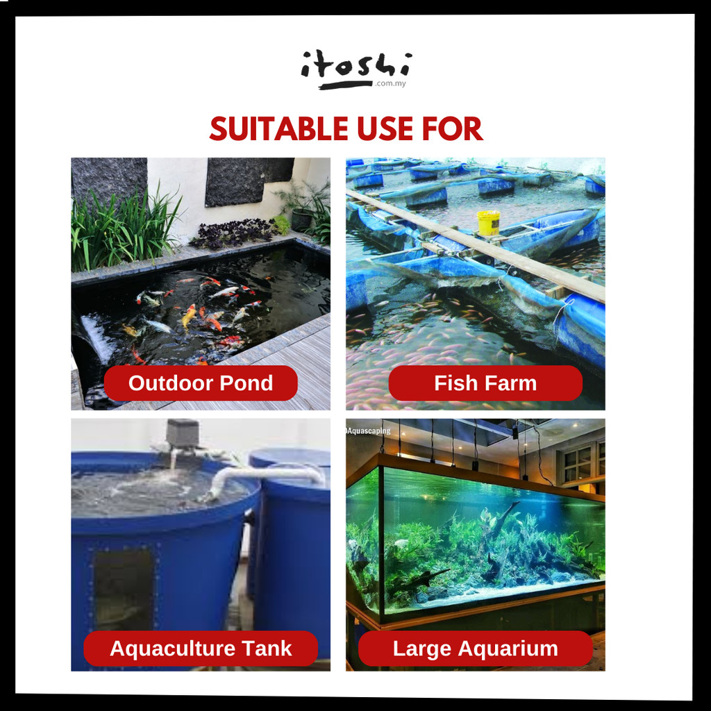 ITOSHI Fish Net Aquarium Extra Long Net Jaring Ikan Aquaculture Tank ...