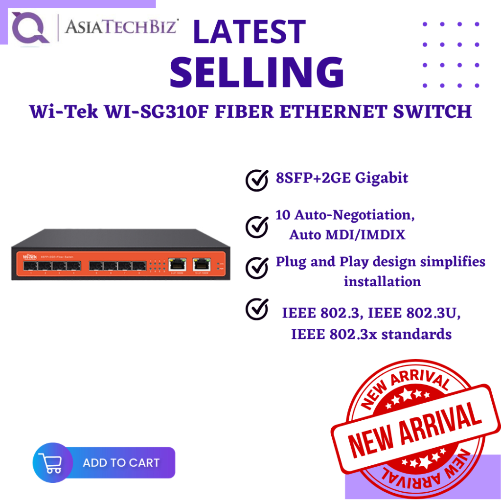 Wi-Tek WI-SG310F FIBER ETHERNET SWITCH | Shopee Philippines