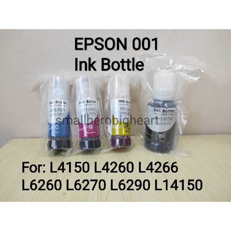 Compatible Epson 001 Ink Bottle for Printer EcoTank L4150 L4260 L4266 ...