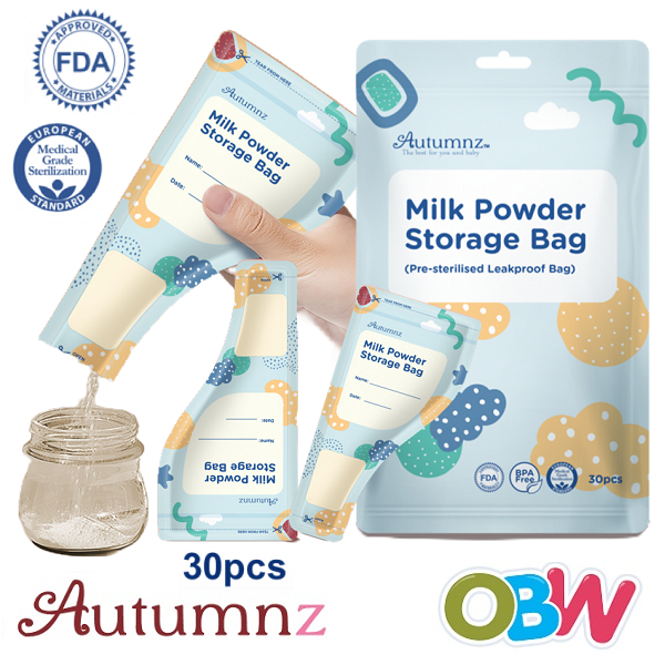 Autumnz Milk Powder Storage Bag (Pre-sterilised Leakproof Bag) | Shopee ...