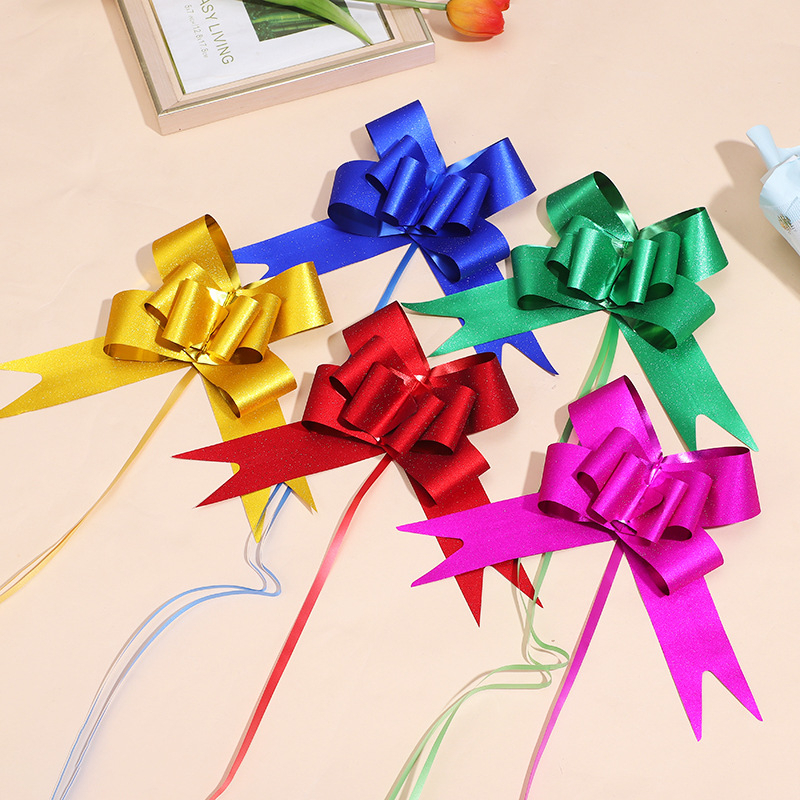 10PCS Pull Bow Ribbons Flower Wrappers For Hampers Birthday Roses ...