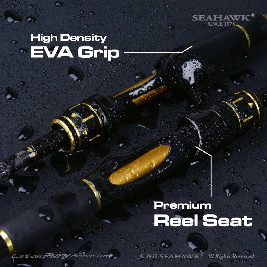 SEAHAWK CARBON FURY LEGEND ELITE FISHING ROD | Shopee Philippines
