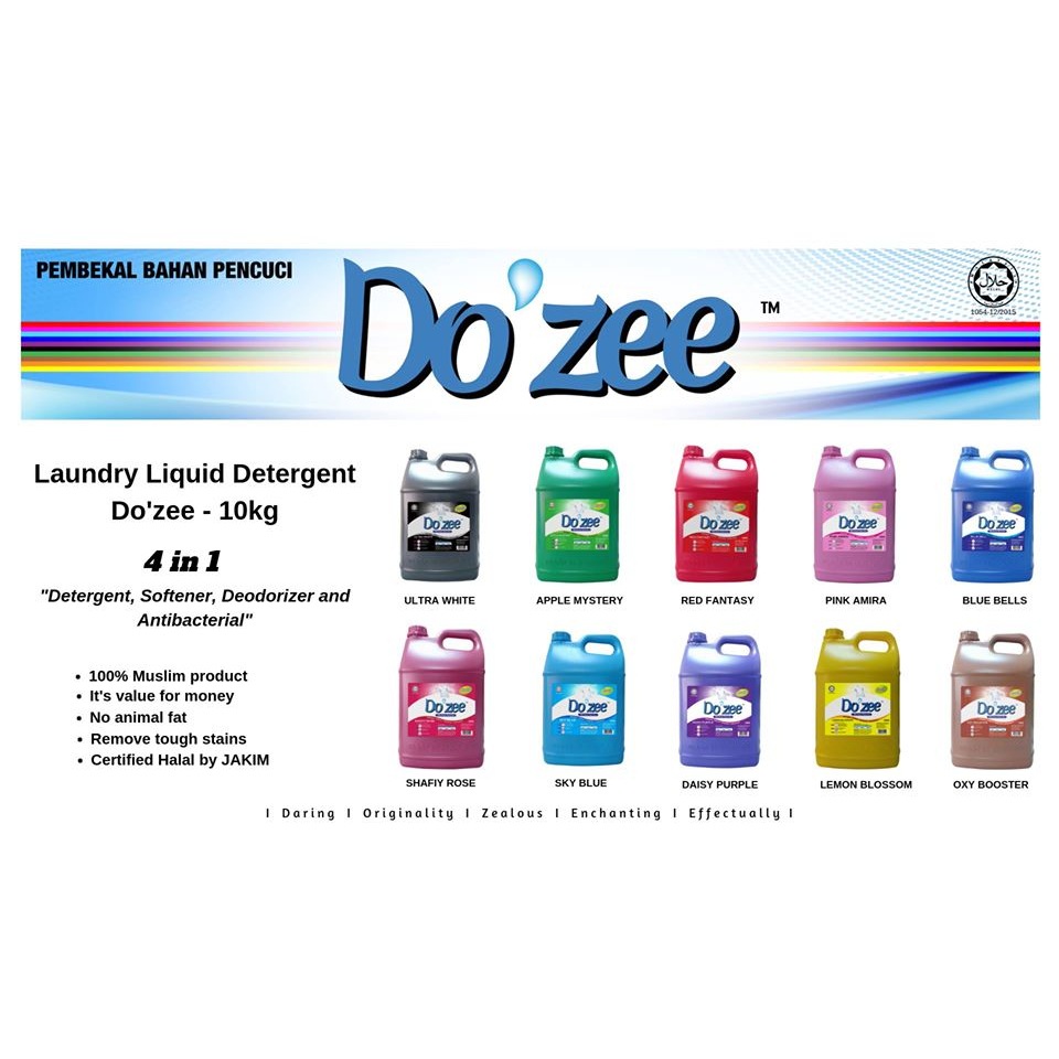 Do'zee Clothes Washing Soap Halal Clothes Washing Soap JAKIM 10kg Clean ...