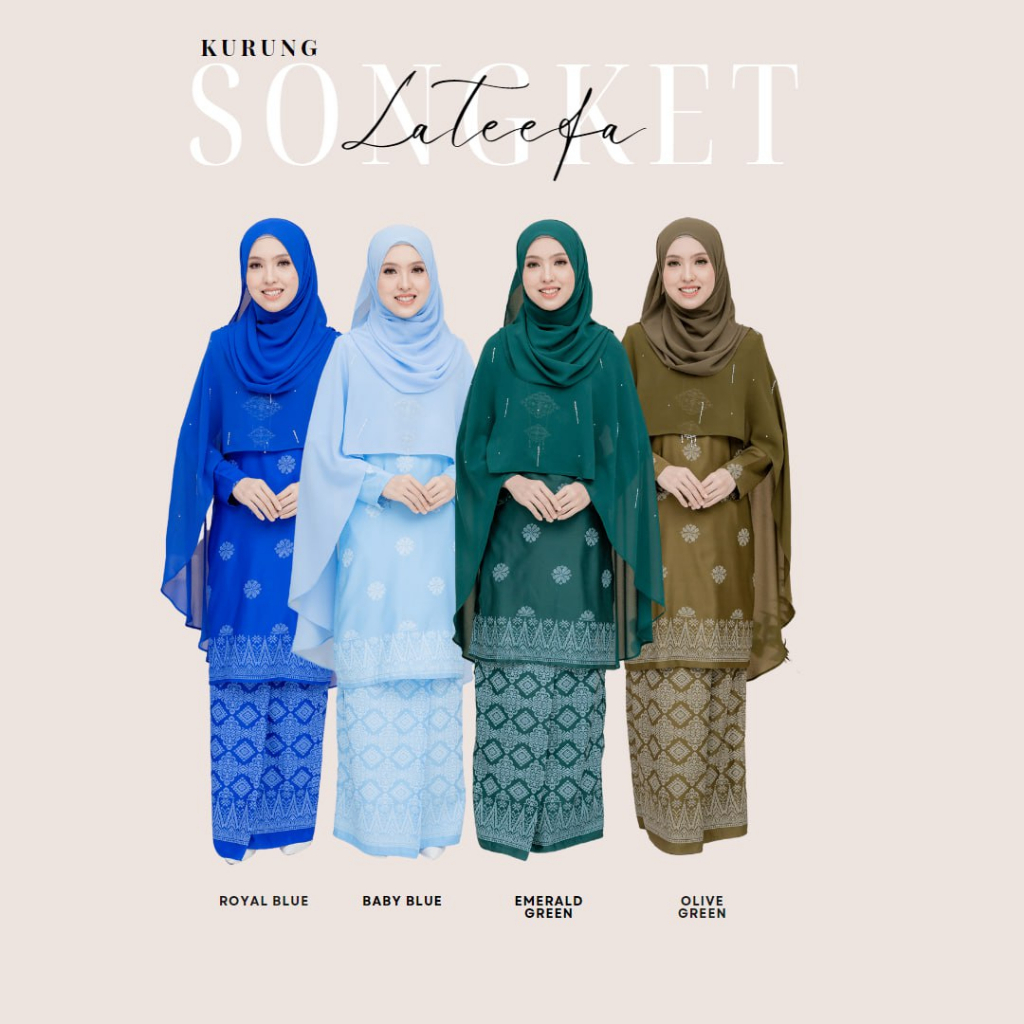 NEW DESIGN KURUNG MODEN QUEEN LATEEFA IN 4 COLOUR I KURUNG MODEN I CAPE ...