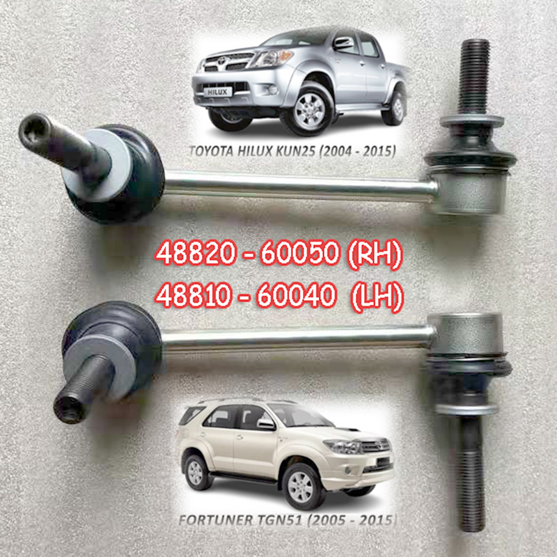 (2pcs)FRONT STABILIZER LINK (LEFT+RIGHT) TOYOTA HILUX VIGO 4WD FORTUNER ...