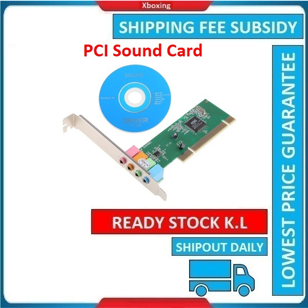 PCI Sound Internal Controller Card for desktop 5.1 Channel | Shopee ...