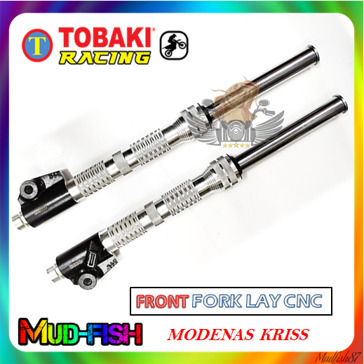 TOBAKI RACING CNC FRONT FORK LAY FOR MODENAS KRISS 1 (Chrome) | Shopee ...