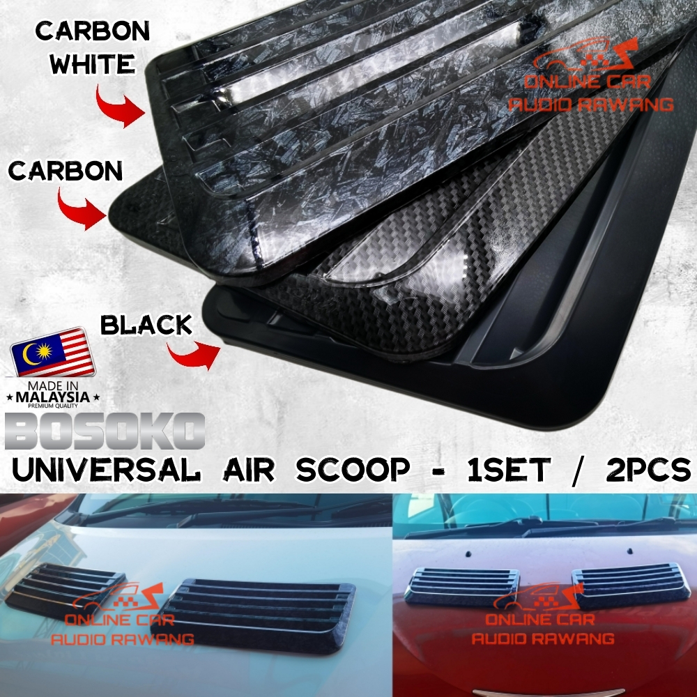 Universal Air Scoop Auto Car Decorative Air Flow Intake Scoop Turbo ...