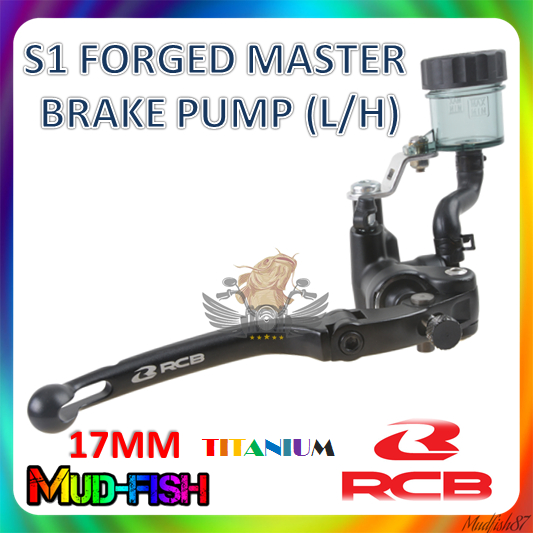 RCB UNIVERSAL S1 FORGED MASTER BRAKE PUMP L/H R/H HEAVY DUTY TITANIUM ...
