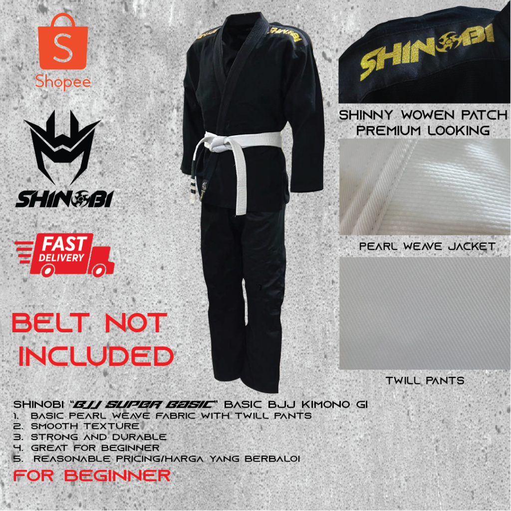 IN SHINOBI BJJ SUPER BASIC BJJ GI FOR BEGINNER BRAZILIAN JIUJITSU JUDO ...
