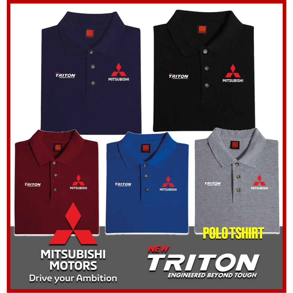 MITSUBISHI TRITON MOTOSPORT POLO TSHIRT XPANDER TRITON - COLLAR ...