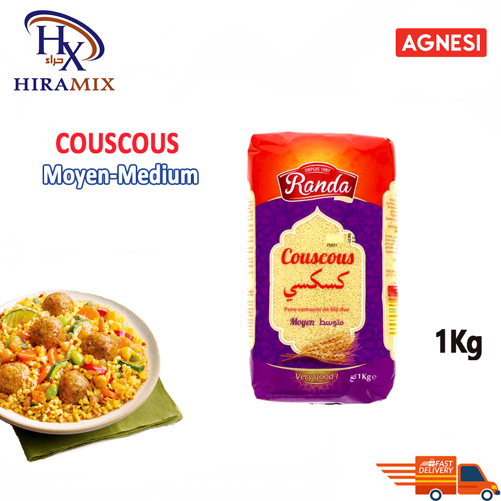 Couscous/kuskuskus Rice Randa 100% Durum wheat semolina 1kg | Shopee ...