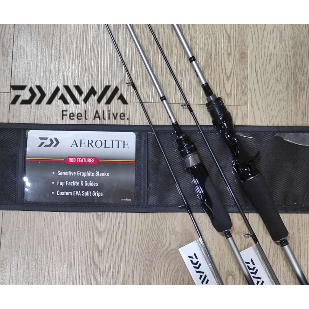 2022' DAIWA AEROLITE SPINNING / BAITCASTING (BC) FISHING ROD | Shopee Philippines