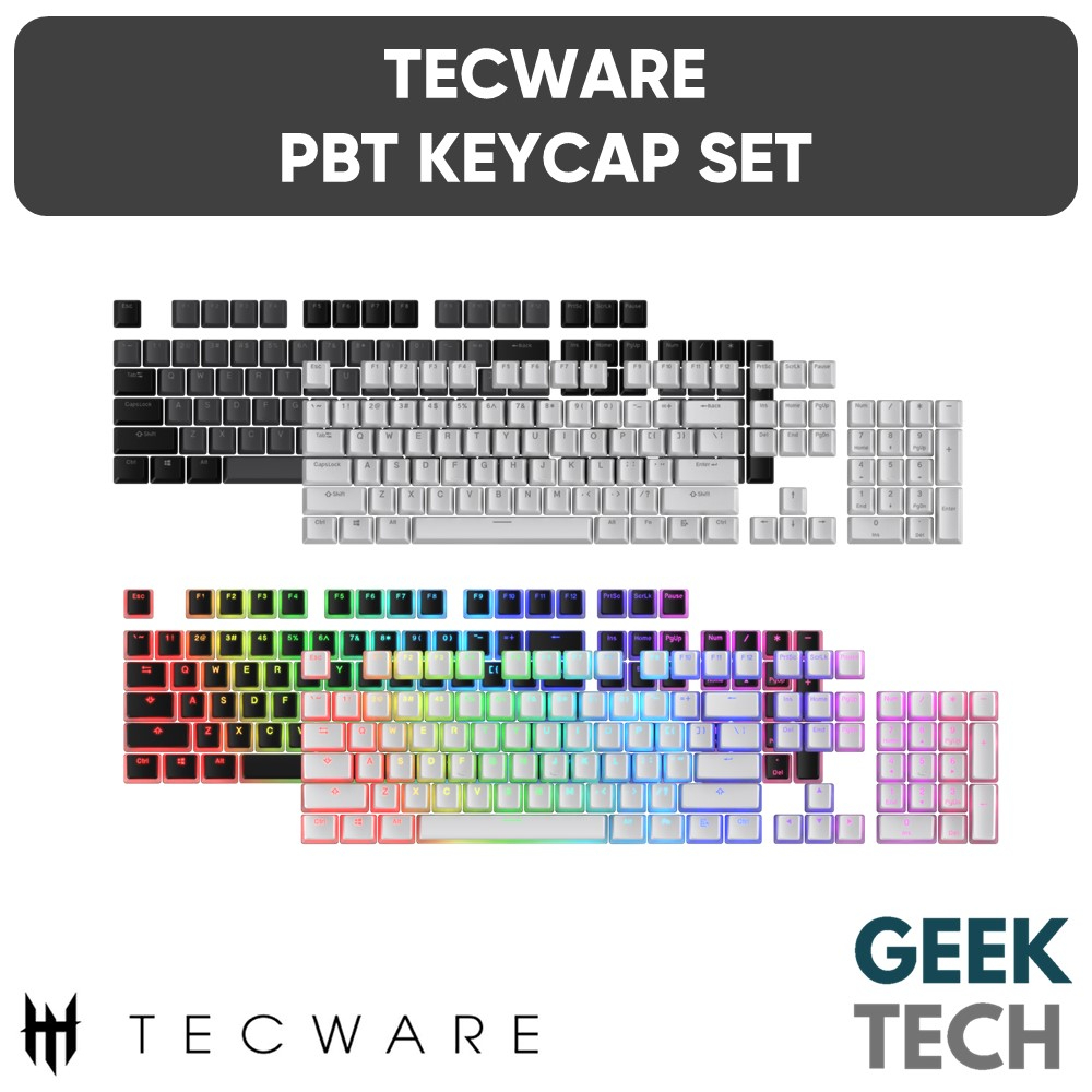 TECWARE PBT Double-Shot Keycaps Set 104 Key | Shopee Philippines