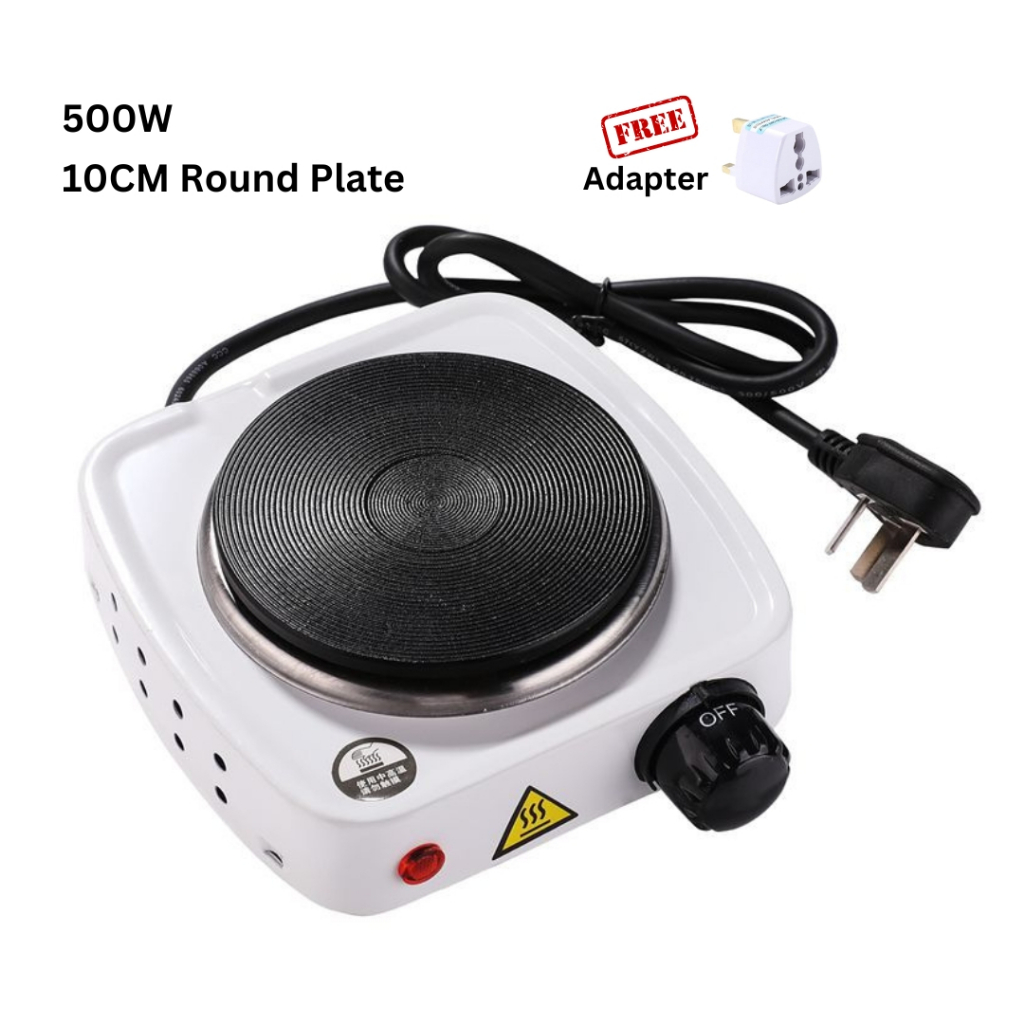 500W 10CM Mini Electric Stove Heater Round Hot Plate Portable Moka Pot ...