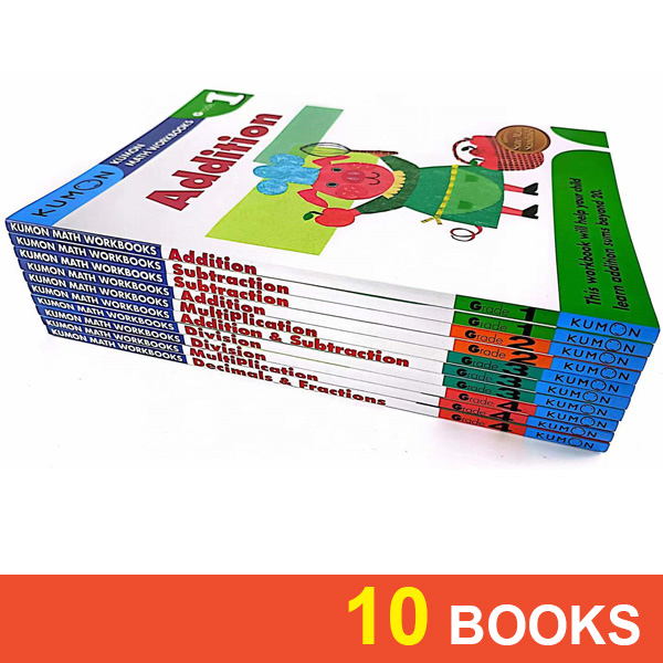 Kumon Math Workbook Grade 1-4 Primary Mathematics (10 Books) | Shopee ...