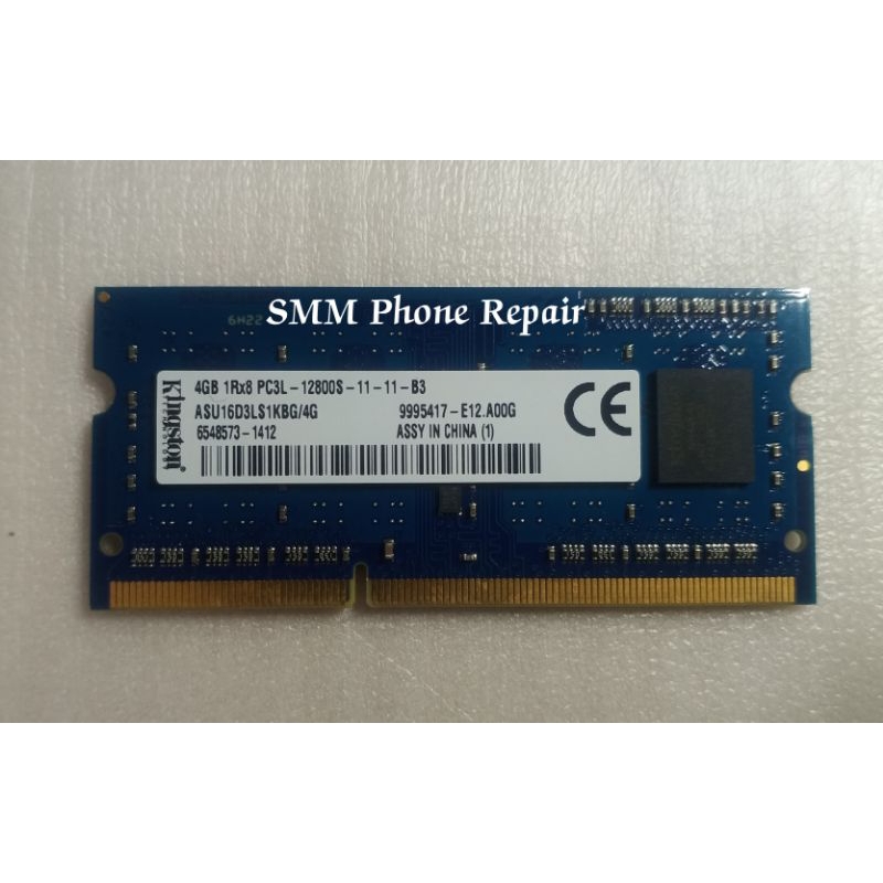 KINGSTON 4GB DDR3 PC3L-12800 1600MHZ LAPTOP MEMORY | Shopee Philippines