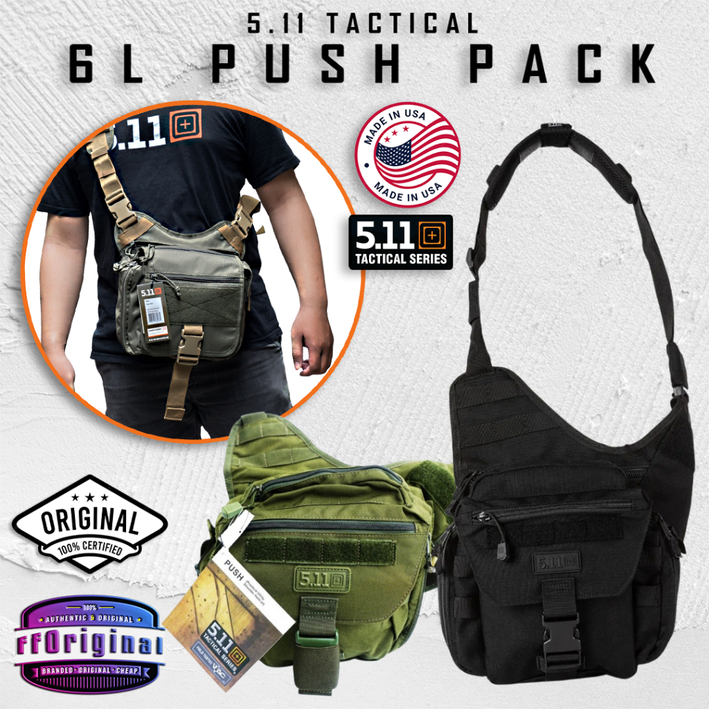 5.II TACTICAL Heavy Duty 6L Push Pack Waist Bag Military Army ...