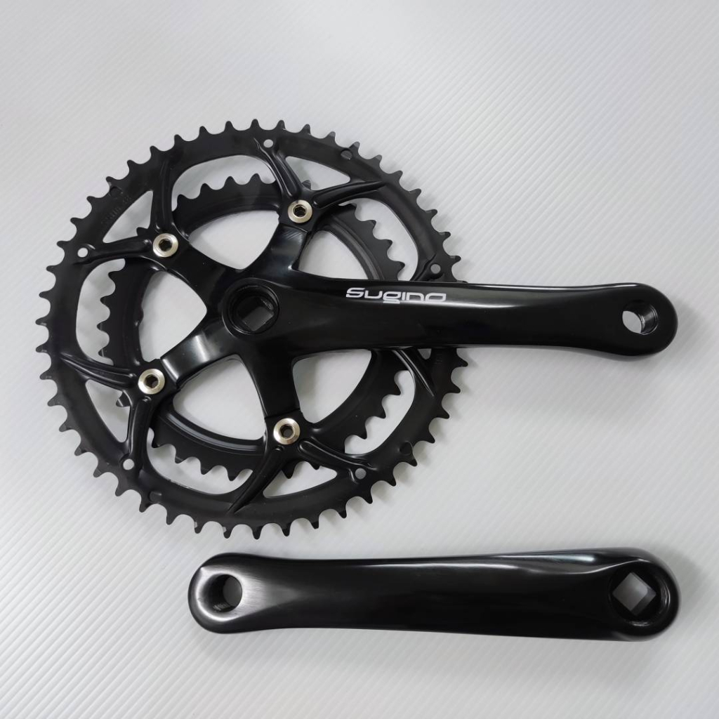 Sugino Japan 48/36T BCD110 8 - 11 Speed Vintage Road Bicycle Crankset ...
