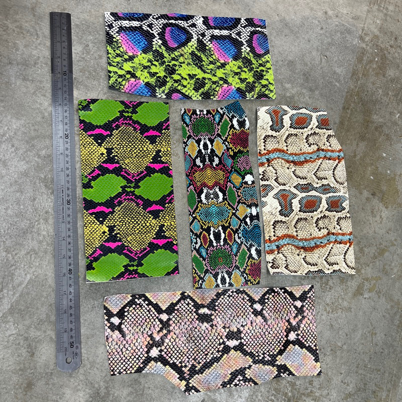 Snake Embossed leather on Cowhide Print Snake Cowhide | Shopee Philippines