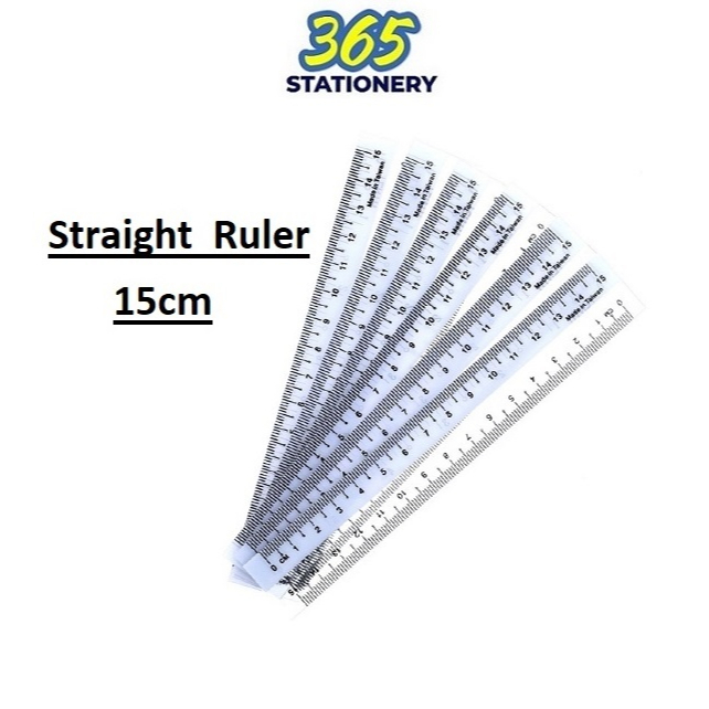 15cm Plastic Straight Ruler ( 36pcs/box ) | Shopee Philippines