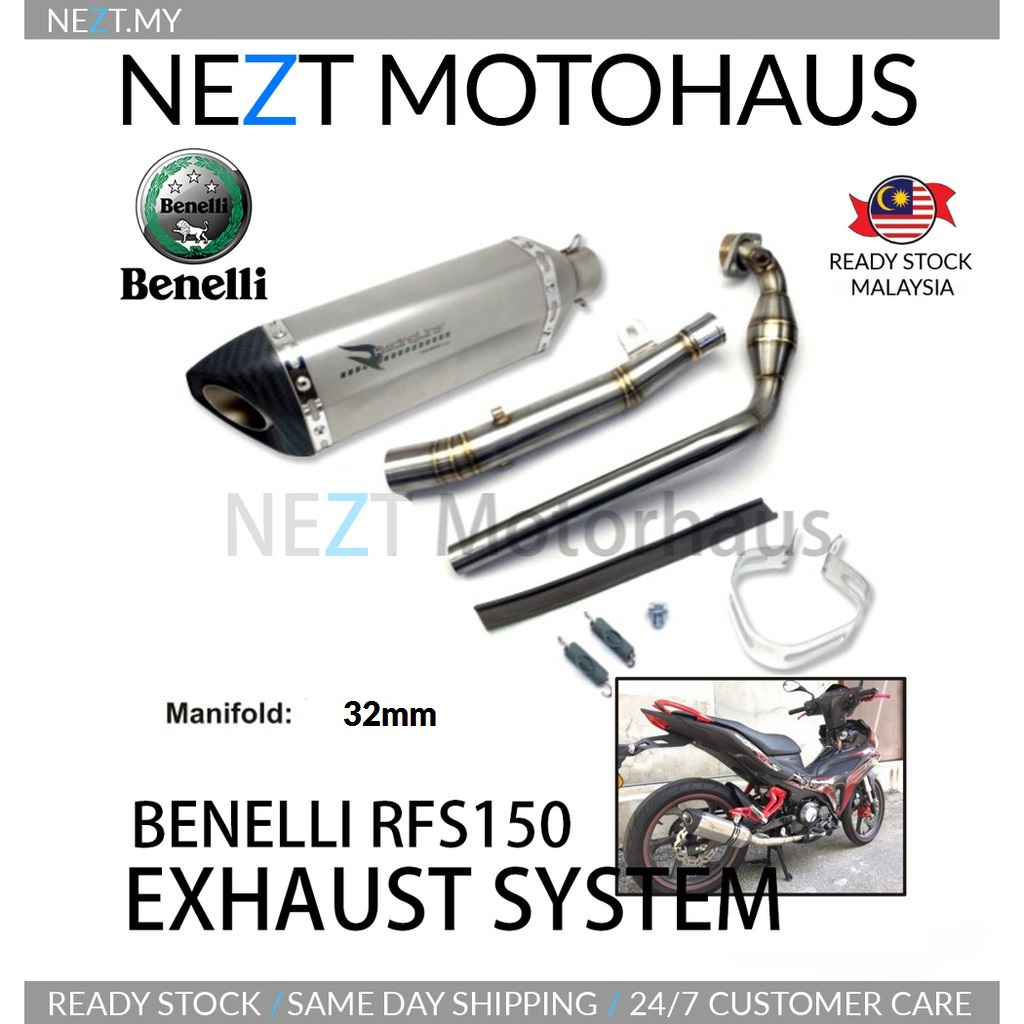 Benelli RFS150i RFS150 R18 32mm Racingline Exhaust System | Shopee ...