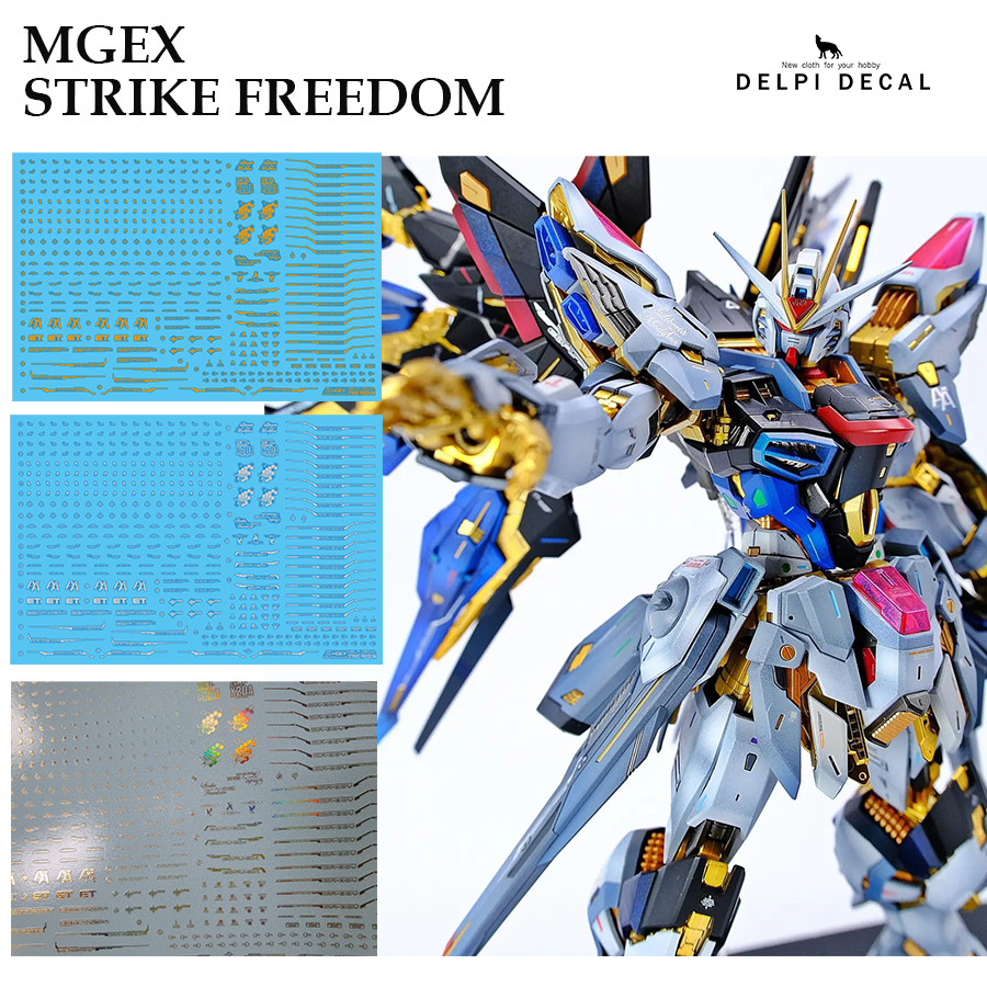[DELPI DECAL] 335 MGEX 1/100 ZGMF-X20A STRIKE FREEDOM WATER SLIDE DECAL ...