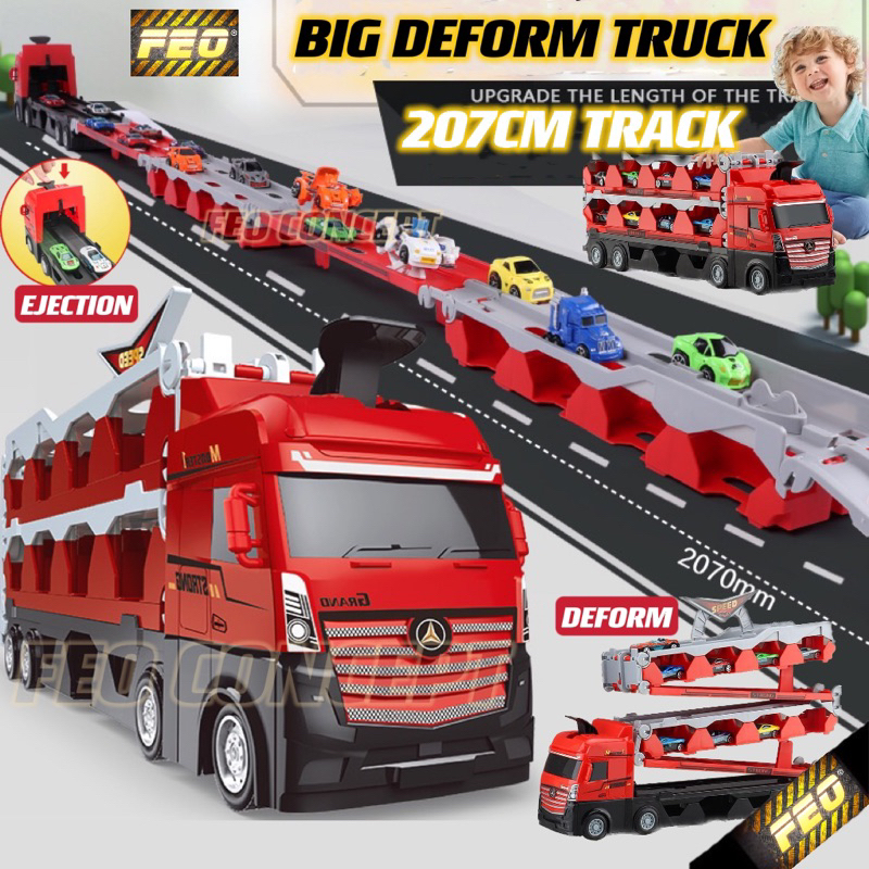 FEO Deform Ejection Big Storage Car Trailer Truck Toys For Kids Toy Car ...