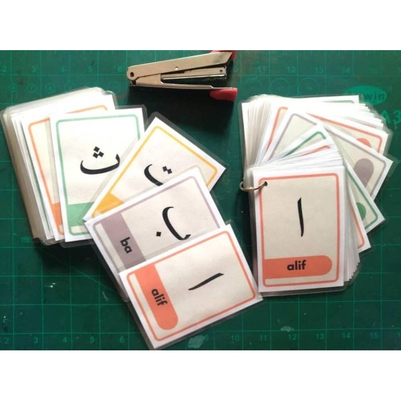 Flashcards Jawi Flashcards Hijaiyah Arabic Alphabet 2 | Shopee Philippines