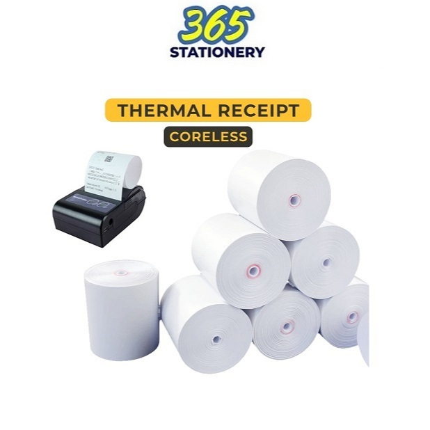 57 x 40 (D35) Coreless Thermal Paper Roll ( 10roll/pack ) | Shopee ...